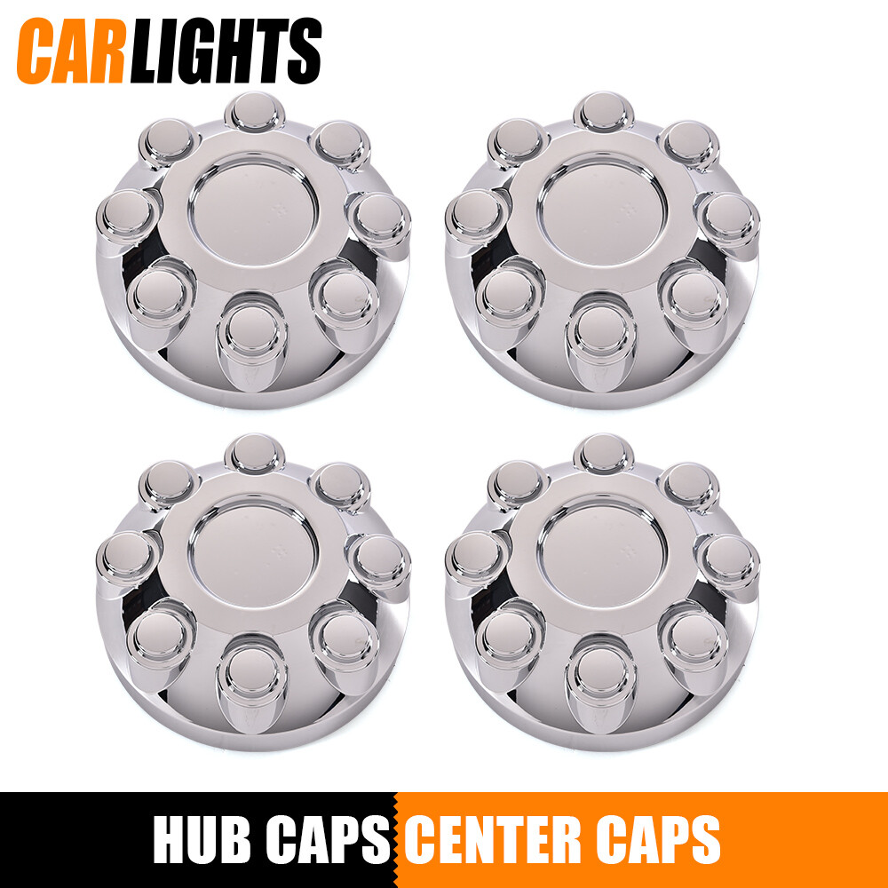4x Chrome 17" Wheel Center Hub Caps 8 Lug Covers Fit For 2003-13 Ram ...