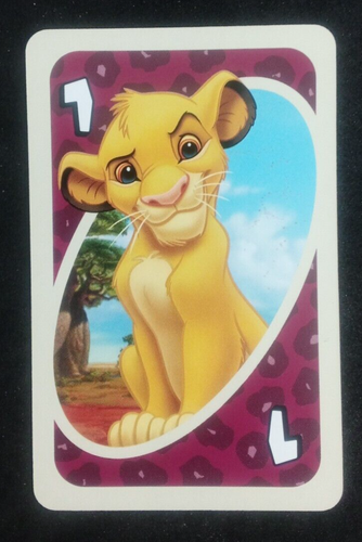 Disney Lion King Uno Card Purple Simba #1 | eBay