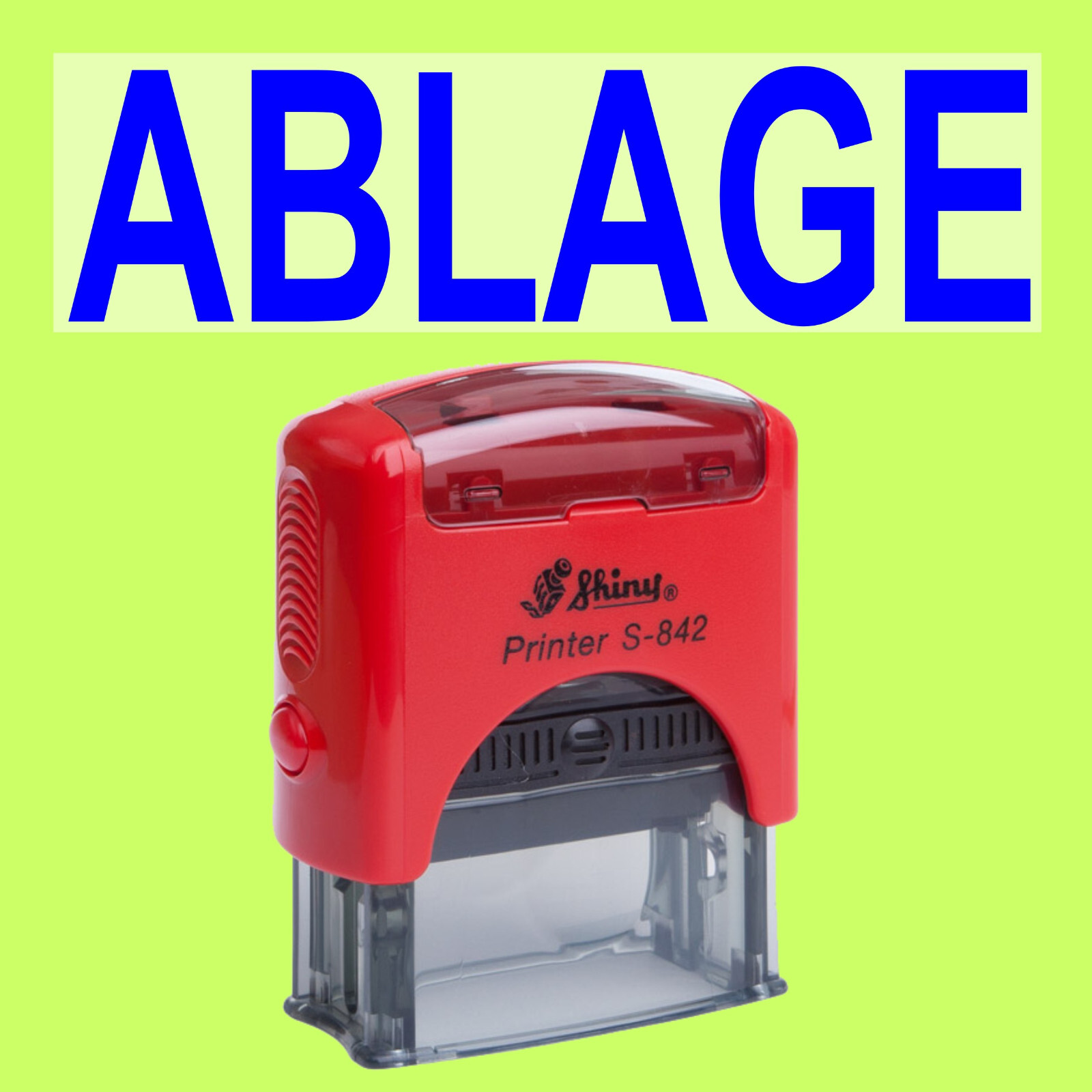 ABLAGE Shiny Printer Rot S-842 Büro Stempel Selbstfärber | eBay.de