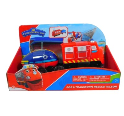Chuggington Pop And Transform Rescue Wilson Train Red Net Crane Free ...
