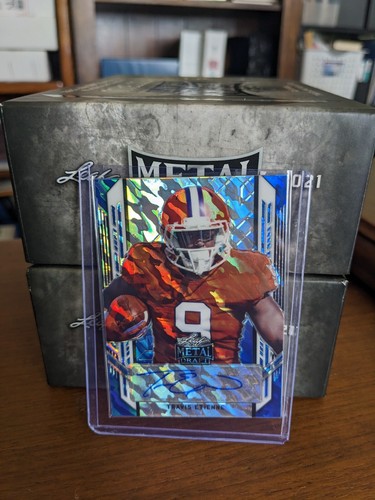 2021 Leaf Metal Draft MARBLES BLUE Travis Etienne AUTO 5/40 | eBay