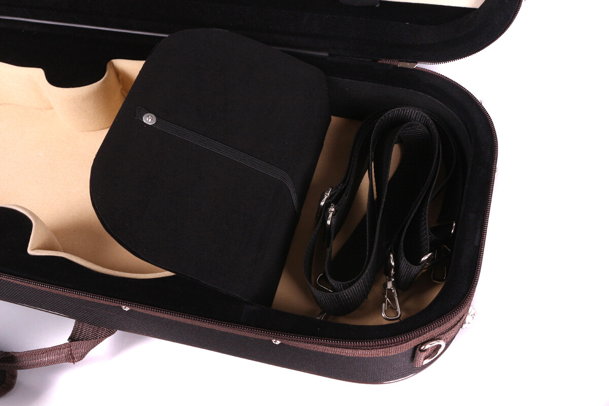 Canvas violin box 4/4 Full Size Wooden Oblong violin Case with durable ...
