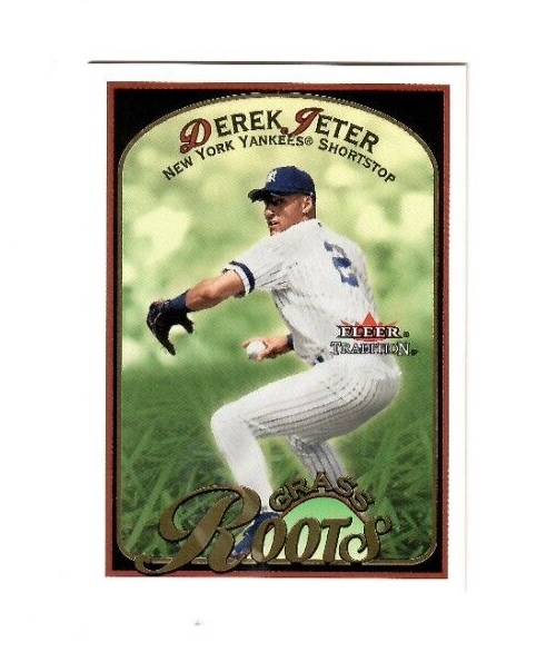 Derek Jeter 2001 Fleer Tradition NY Yankees Grass Roots Card #GR1 | eBay