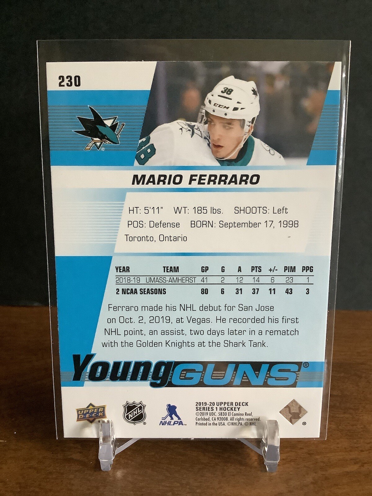 2019-20 Upper Deck - Young Guns #230 Mario Ferraro (RC) for sale online ...