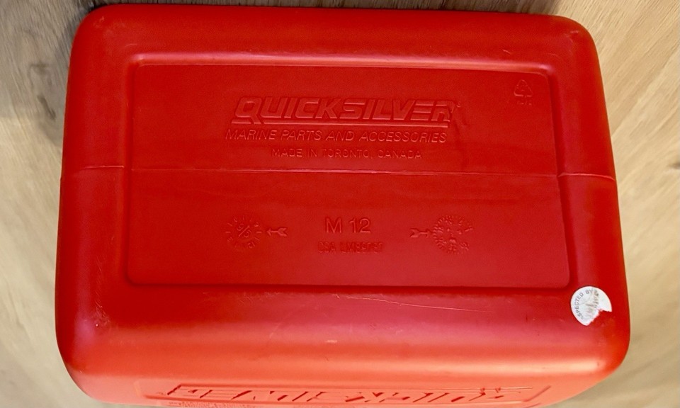Mercury / Quicksilver 3 Gallon 12 Litre Portable Gas Fuel Tank Outboard ...
