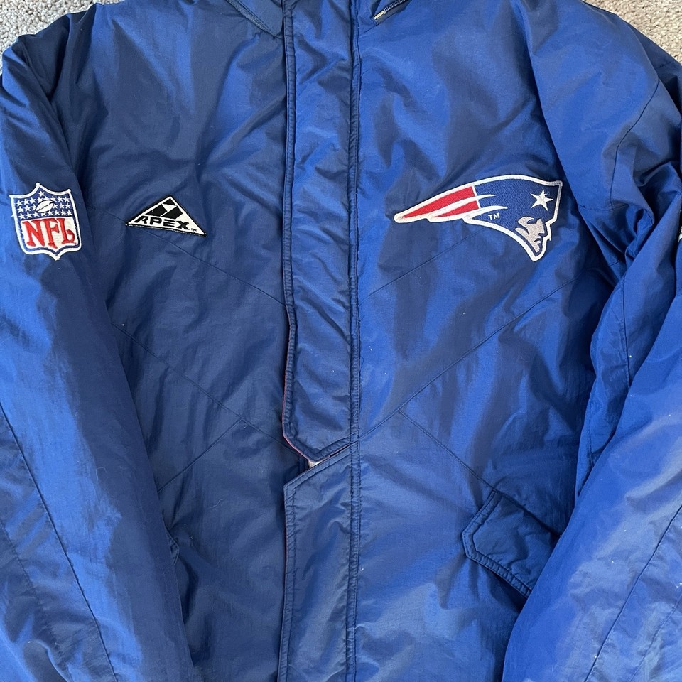 Vintage 90s Apex One New England Patriots Puffer Jacket — Size Large | eBay