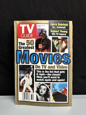 AUG 8 1998 - TV GUIDE - THE 50 GREATEST MOVIES ON TV AND VIDEO | eBay