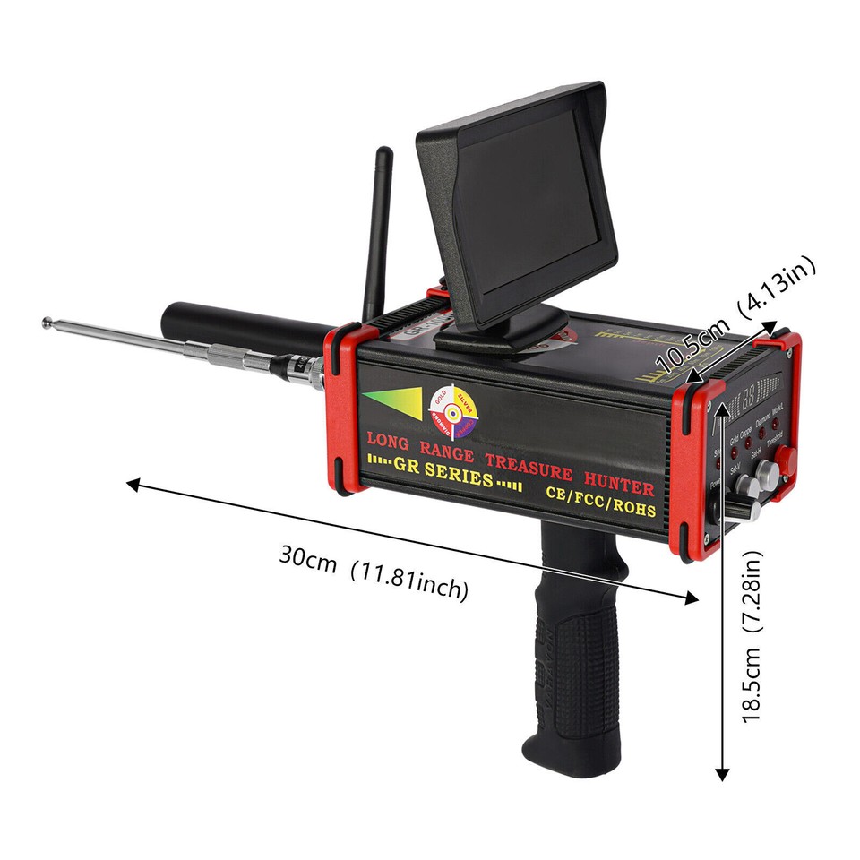 Long Range Gold Metal Detector Treasure Hunter Gold Finder Handheld ...