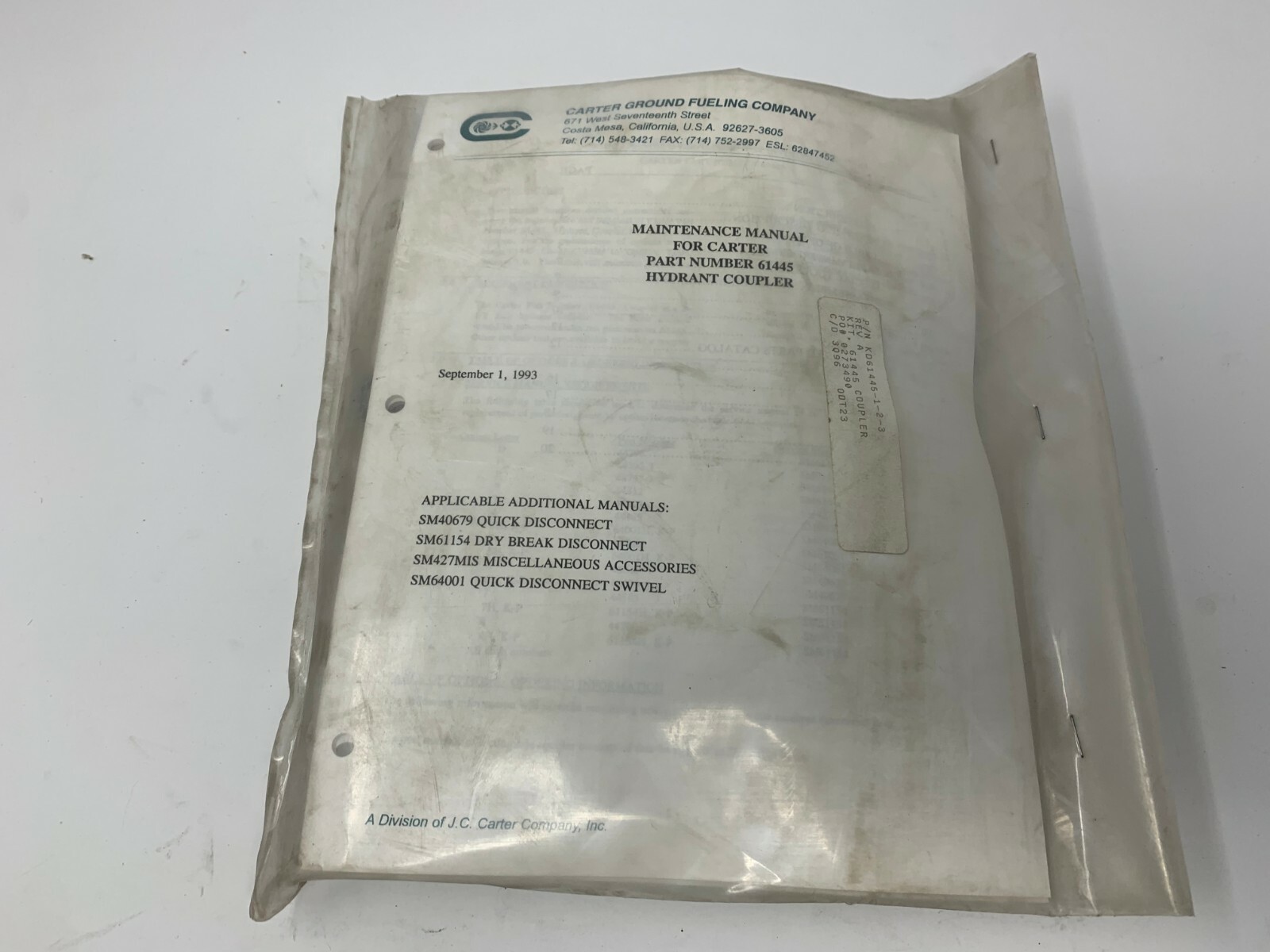 Eaton 61445 Hydrant Coupler KD61445-1-2-3 Fast Free Shipping! | eBay