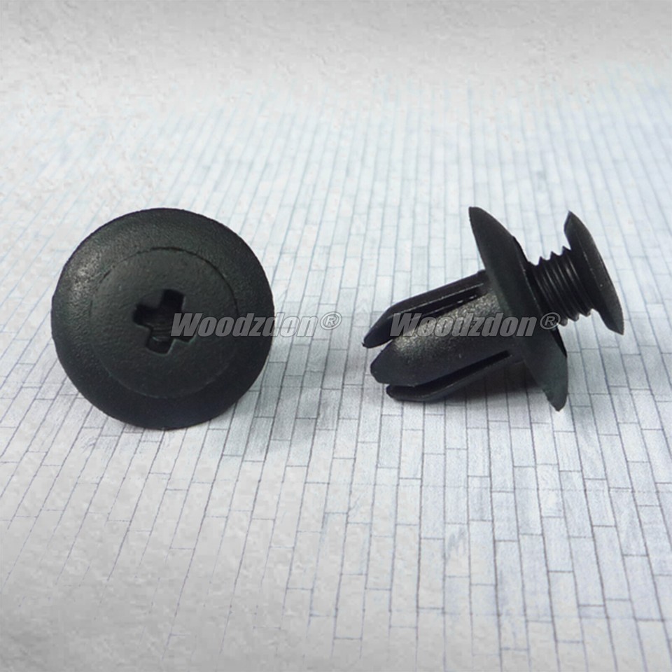 50x Nylon Front Bumper Fender Body Mouldings Clips Rivet Retainer for ...