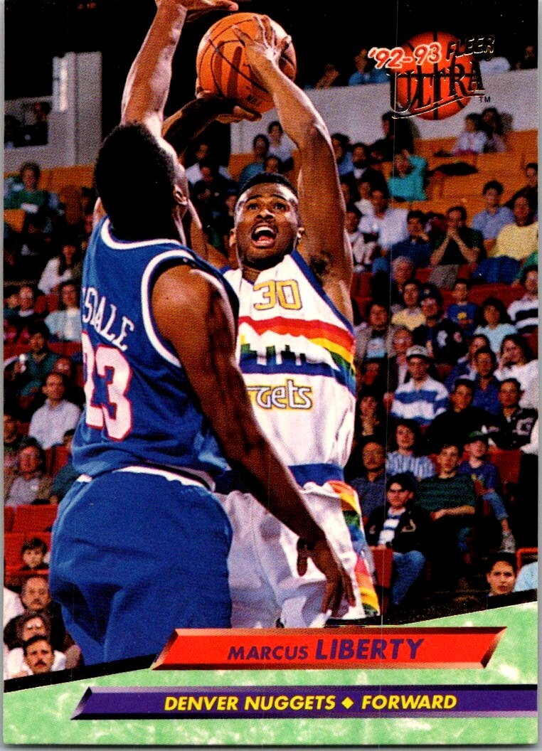 1992-93 Fleer Ultra Marcus Liberty #50 Denver Nuggets Basketball Cards ...
