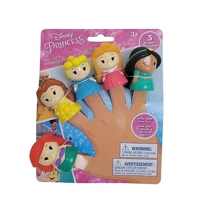 Bath Finger Puppets Disney Princess 5-Pack | eBay