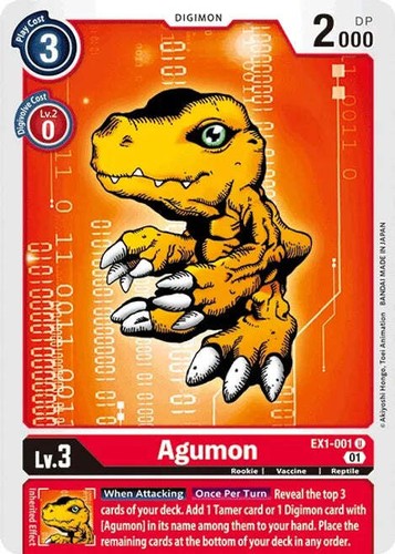 Agumon EX1-001 U Classic Collection Digimon TCG | eBay
