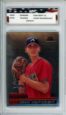 2000 Topps Chrome #T88 Adam Wainwright Rookie AGC 10 Gem Mint Team U.S ...