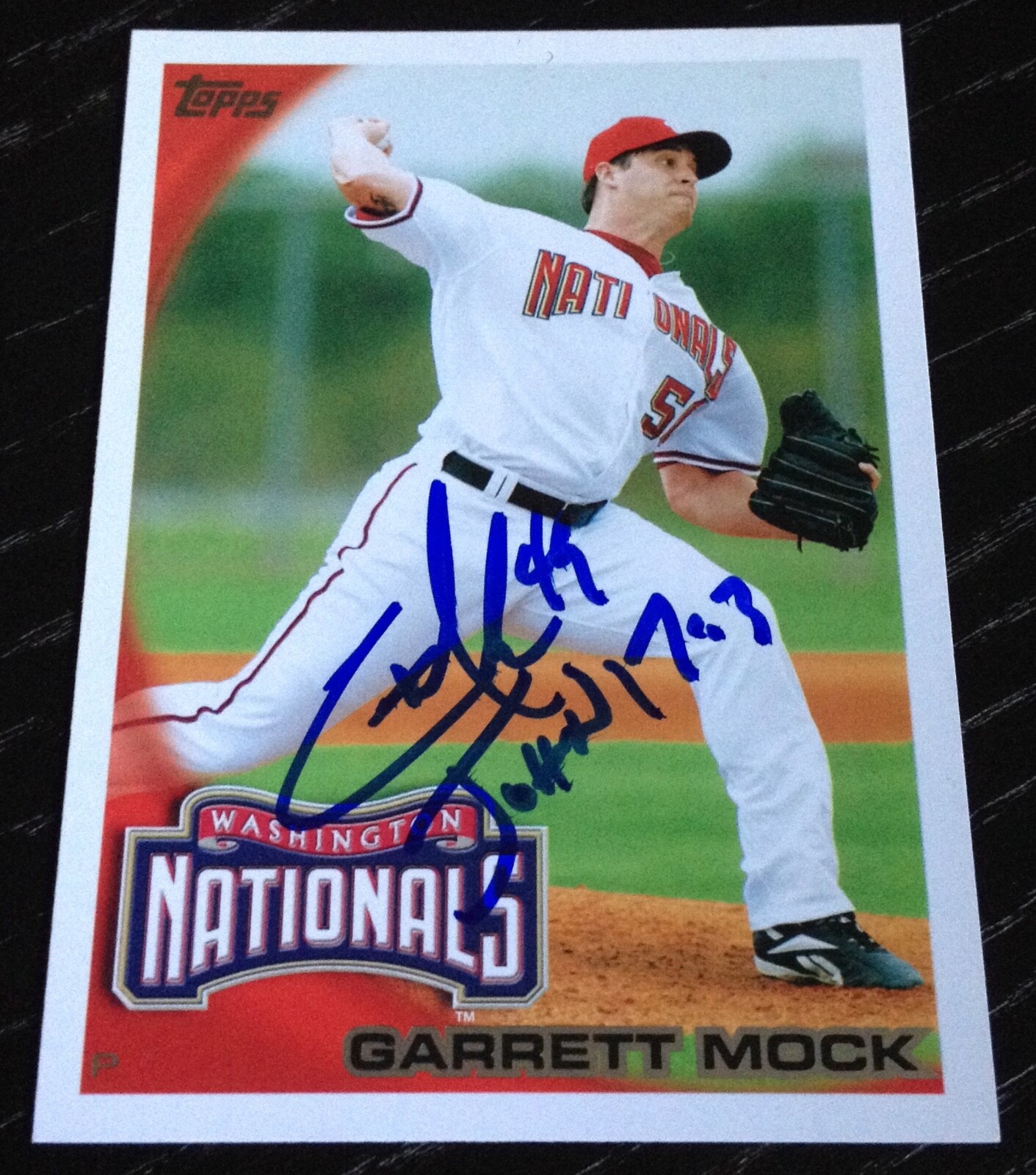 Garrett Mock - 2010 Topps Series 1 Signed Autograph Auto Card #128 ...