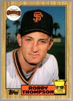 ROBBY THOMPSON SAN FRANCISCO GIANTS GLOSSY SP 1987 TOPPS TIFFANY SET ...