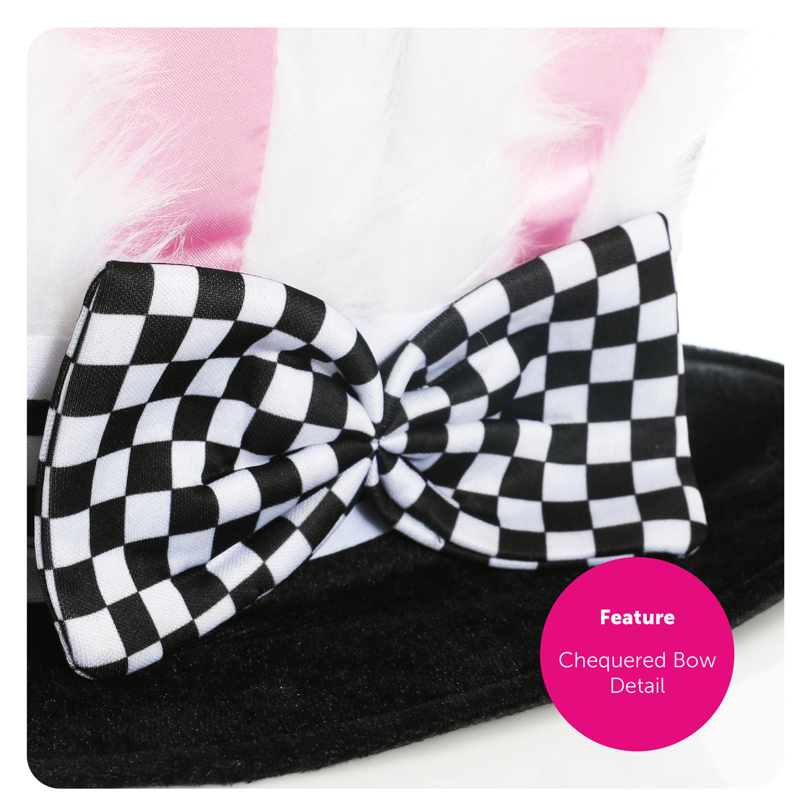 WHITE RABBIT TOP HAT BUNNY EARS NOSE AND CLOCK FANCY DRESS COSTUME ...