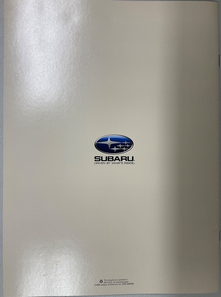 AL#56 2005 Subaru Collection Brochure Folder Booklet 22 page | eBay