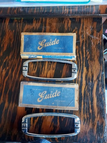 NOS GUIDE chrome tail light bezels 41-48 FLEETLINE | eBay
