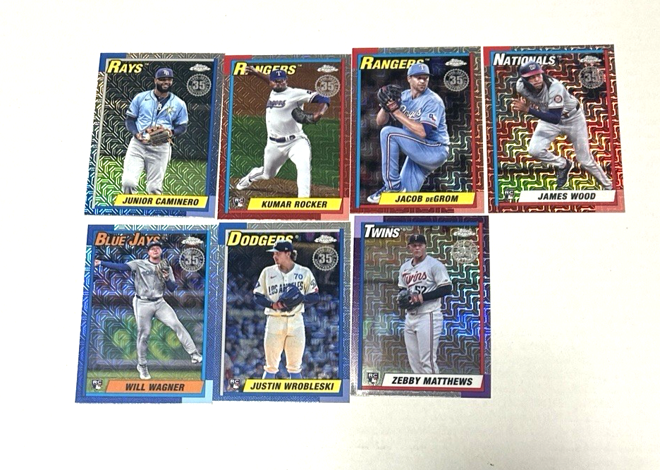 Lot of 35 2025 Topps Series 2 Silver Pack Mojo Refractor cards w/ 13 RC ...