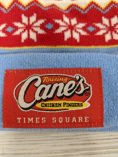 Raising Canes New York Time Square Exclusive Pom Pom Knit Adult Beanie ...