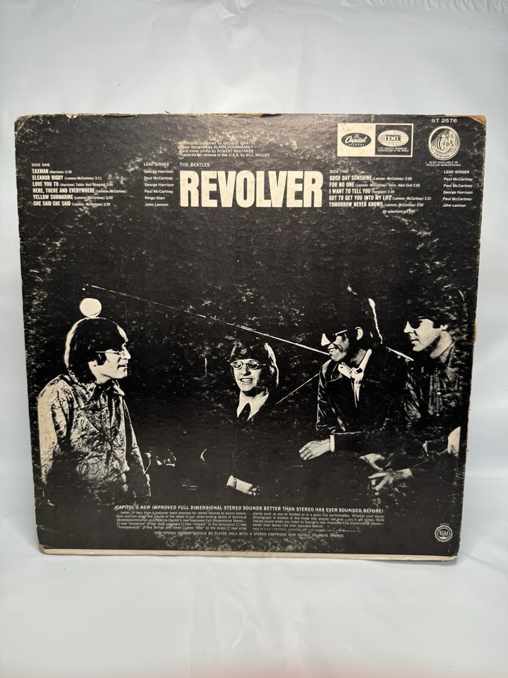 Beatles Capitol Records ST 2576 Revolver Contract Pressing Vinyl LP ...