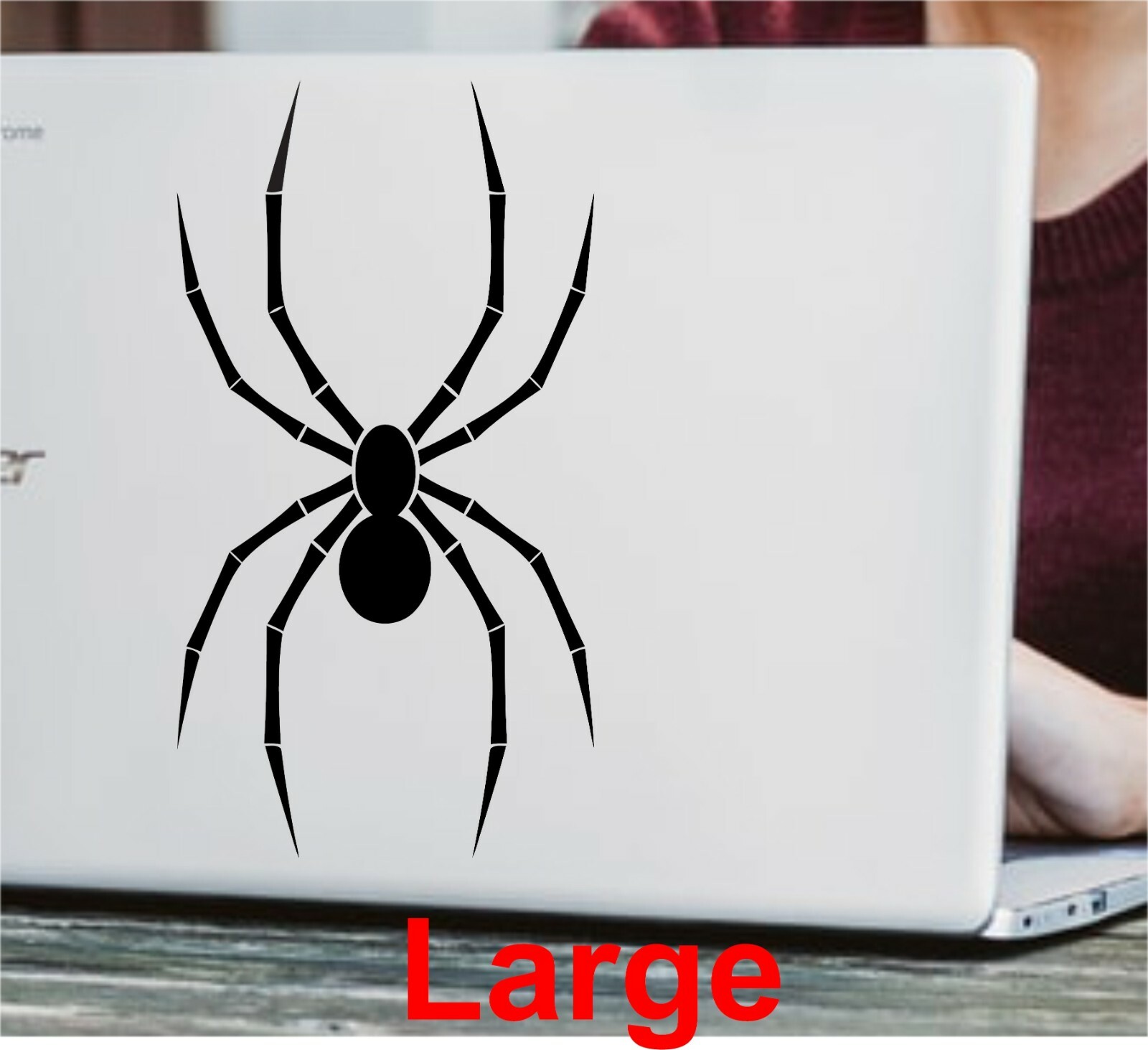 Set of 2 Spider Arachnid Decals Stickers Skateboard, Laptop, Vehicle ...