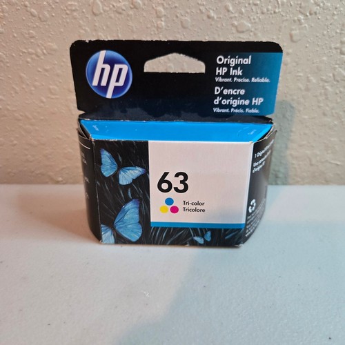 2019 HP 63 Tri-Color Original Ink Cartridge F6U61AN Sealed | eBay