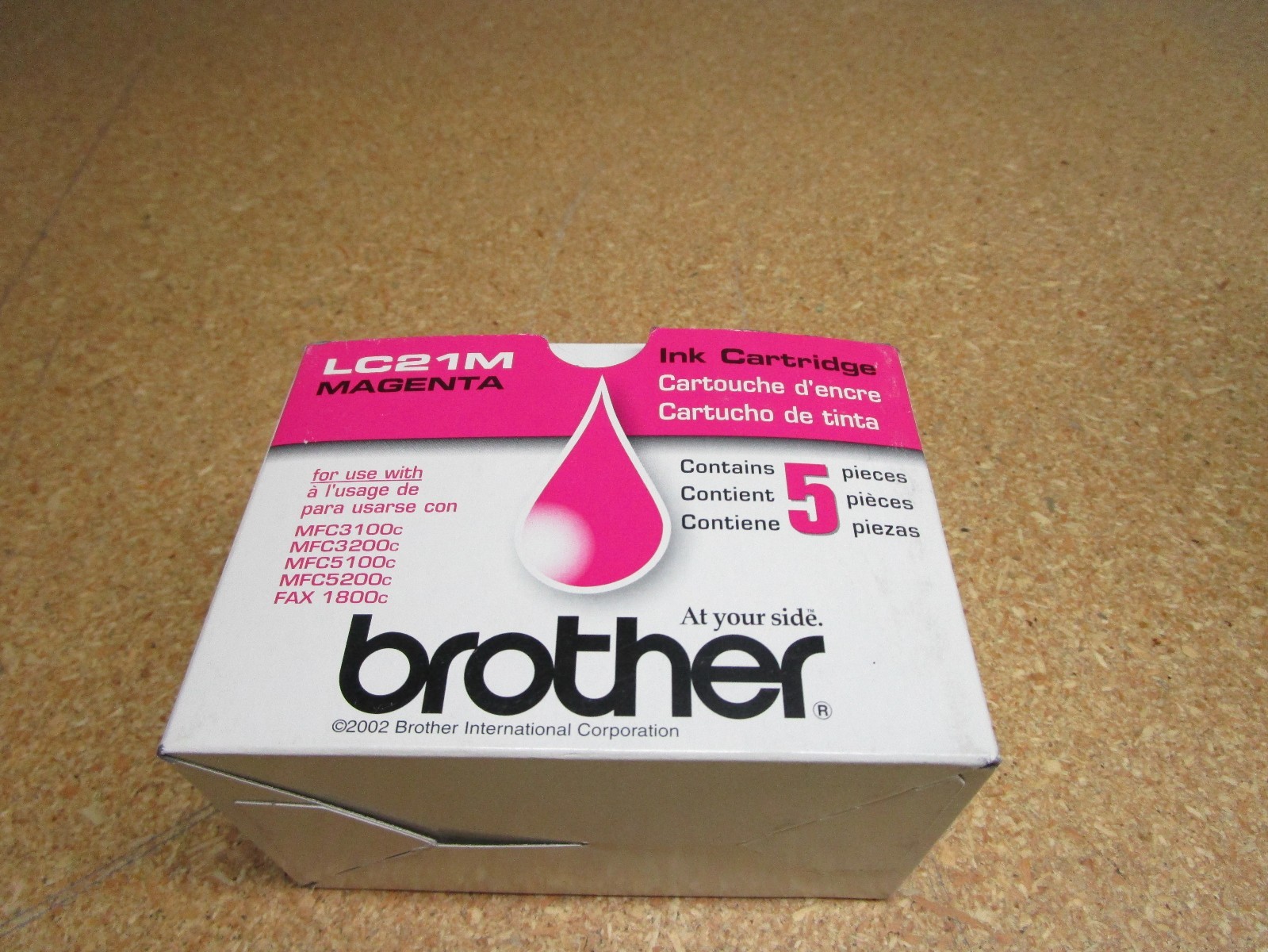 NEW Pack Of 5 Brother LC21M Magenta Ink Cartridge MFC-3100C MFC-3200C ...