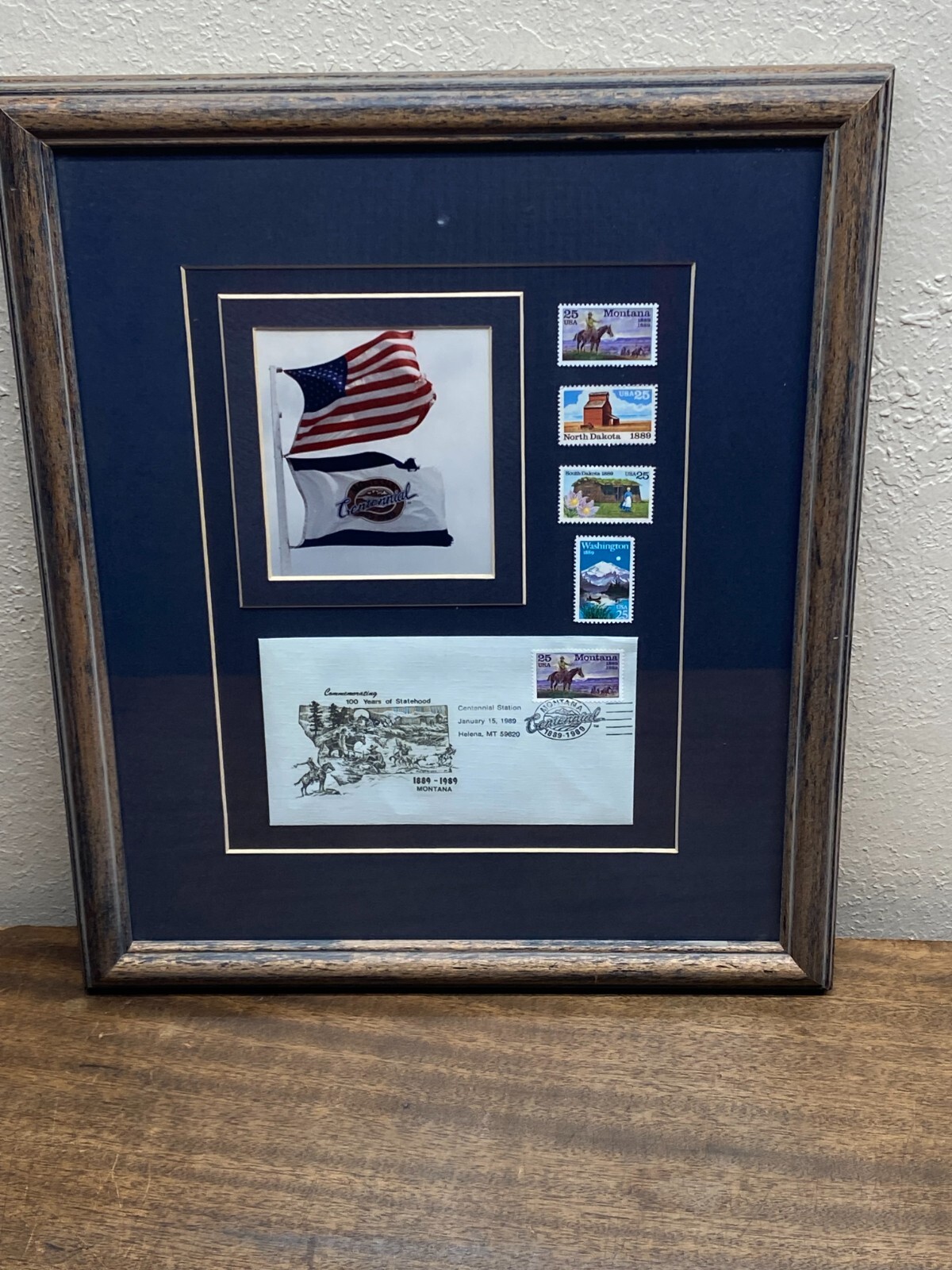 Montana Centennial USPS Framed Commemorative Stamped Envelope & 4 other ...