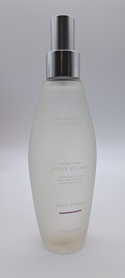 Bath & Body Works SHEER FREESIA Purely Silk LUXURIES Body Splash 4.75 ...