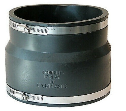 Fernco 6-in x 6.61-in dia Coupling PVC Fitting Sewer Drain Repair ...