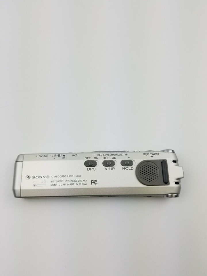 Sony IC RECORDER ICD-SX68 Digital Voice Recorder Triple Microphone ...