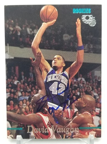 1995 Classic Basketball Rookies DAVID VAUGHN Autograph Edition Memphis ...