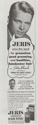 1953 Jeris Hair Tonic - "Wins The Lead" Actor John Lund - Vintage Print ...