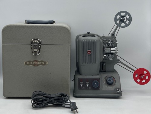 Elmo 8mm Silent Projector E-80 Vintage Rare 1950s Made In Japan W/case ...