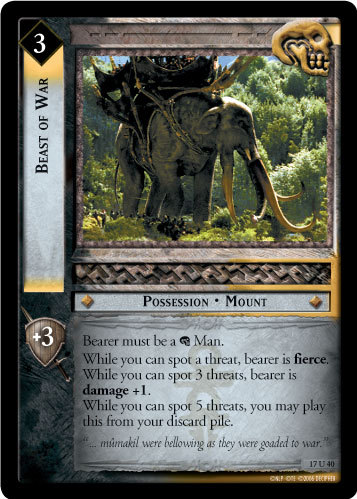 LOTR: Beast of War [Ungraded] The Rise of Saruman Lord of the Rings TCG ...