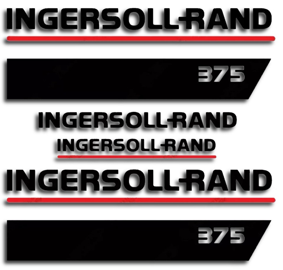 Fits Ingersoll Rand 375 Decal Kit Air Compressor Replacement Decals ...
