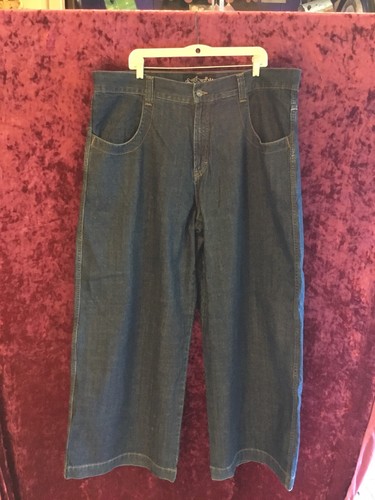 JNCO Jeans 42x32 Blue Denim Red Crown 85 Baggy Wide Leg Jeans 90s ...