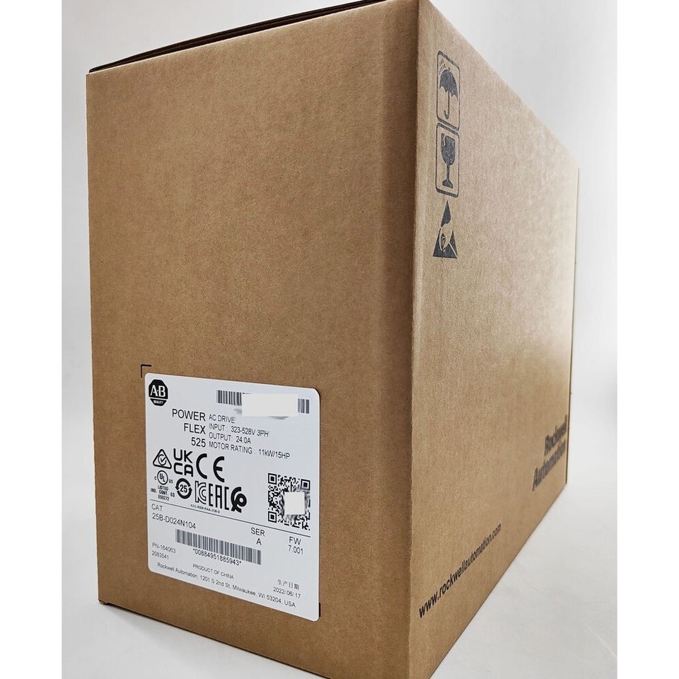 NEW AB 25B-D024N104 PowerFlex 525 11kW 15Hp AC Drive 25BD024N104 US ...