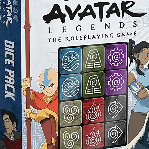 - Avatar Legends: The Roleplaying Game, 12 six-sided dice, engraved ...