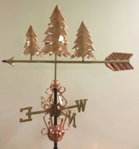 Beautiful unique PINE TREE COPPER WEATHERVANE.sold as shown,SHIPS FAST ...