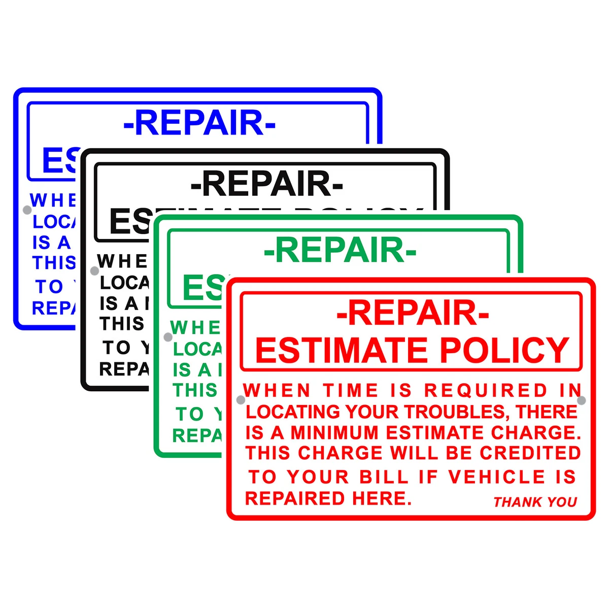 Repair Shop Sign