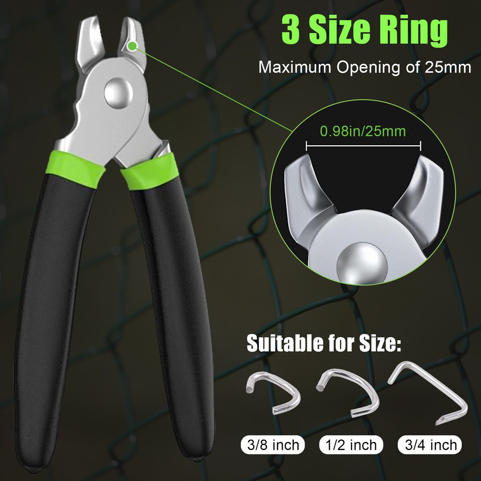 Durable Hog Ring Pliers Kit With 240Pcs Rings Tool Set For Seat Cover ...