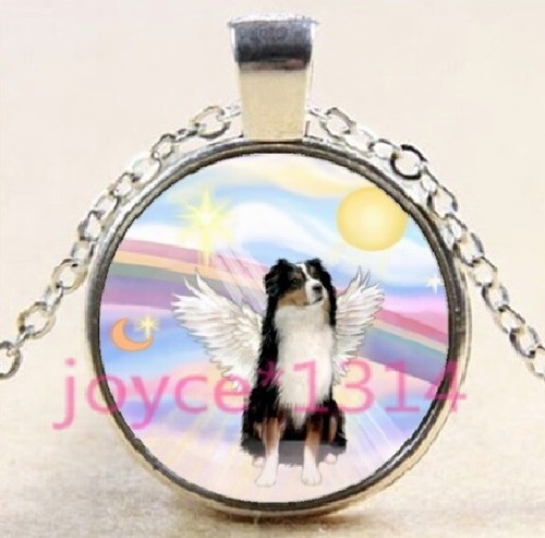 Angel Bull Dog Labrador Cat Wings Rainbow Silver Pendant Necklace Free ...