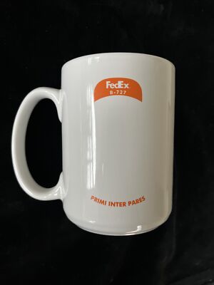 Federal Express FedEx very heavy ceramic coffee mug B727 training and ...