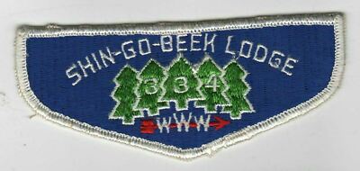 OA 334 Shin-Go-Beek WWW Flap WHT Bdr. Thatcher Woods Area IL [MOBX3-19k ...