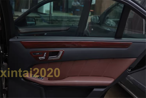Red Wood Grain Full Car Interior Kit Cover Trim For Benz E-Class W212 ...