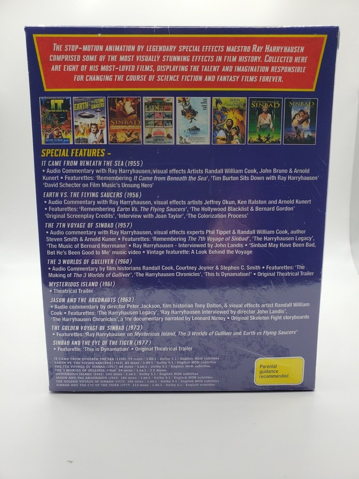 RAY HARRYHAUSEN Special Edition Colletion 8 Movie Blu-Ray Box Set NEW ...