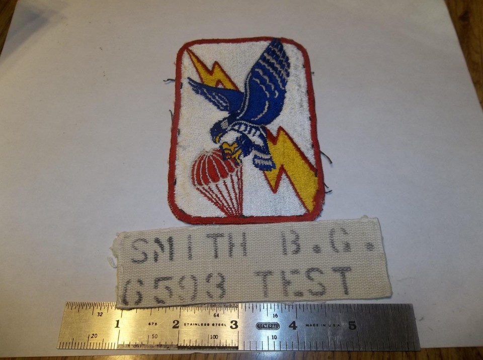 USAF patches 16 J 6593 Test Sq & tag Corona spy satellite C130's | eBay
